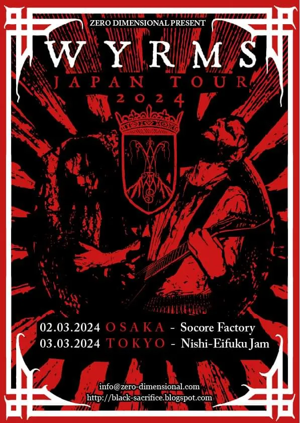 Wyrms - Japan Tour 2024 - 02/03/2024 - Osaka - Socore Factory - Japón