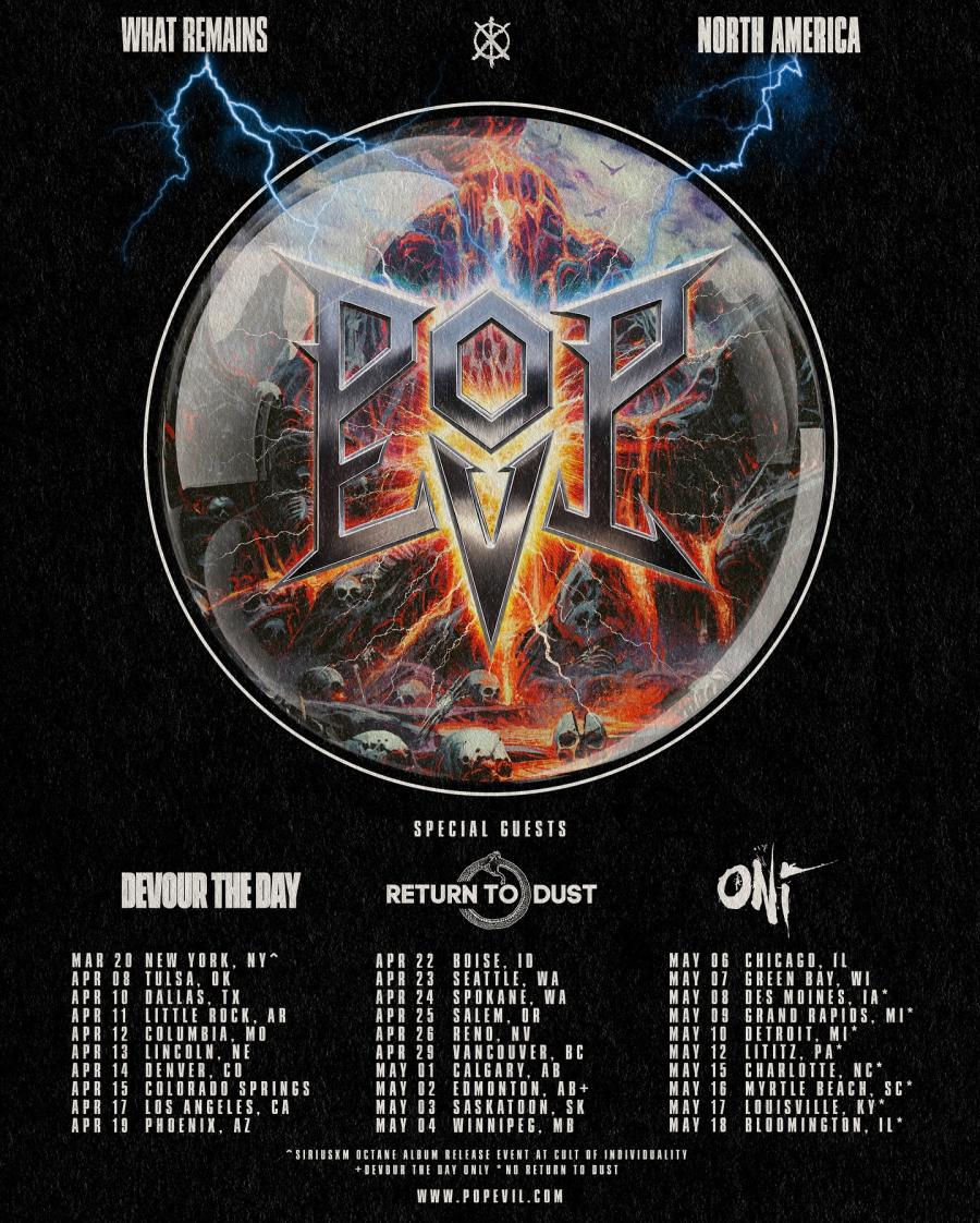 Concierto Pop Evil - 17/04/2025 - Los Angeles - The Regent Theater ...