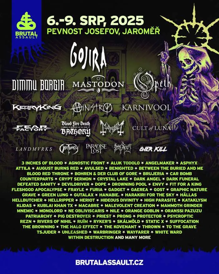 Brutal Assault 2025 - 06/08/2025 (4 días) - Jaromer - Fortress Josefov ...