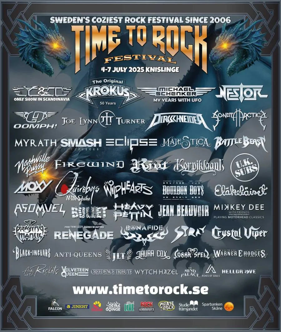 Time To Rock Festival 2025 - 04/07/2025 (4 Días) - Knislinge - Suecia