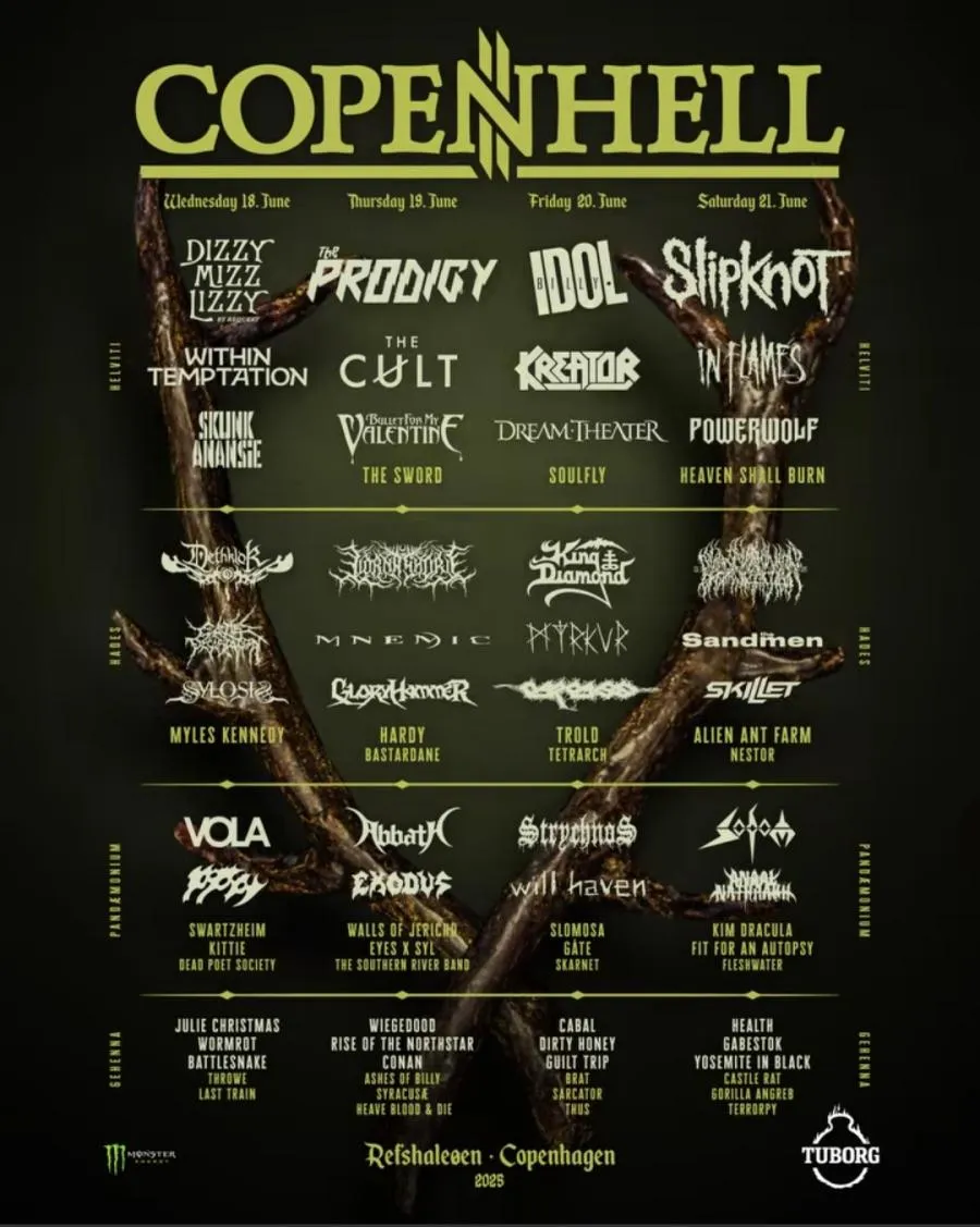 Copenhell 2025 - 18/06/2025 (4 Días) - Refshalevej - Copenhell - Dinamarca