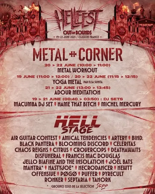 Hellfest 2025 @ Hell Stage - 19/06/2025 (4 días) - Clisson - Francia