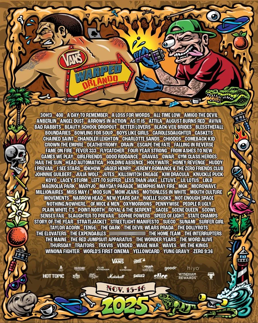 Vans Warped Tour 2025 - Orlando - 15/11/2025 (2 Días) - Orlando ...
