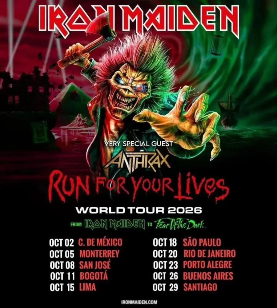 Concierto Iron Maiden - xx/xx/2026 - Bogota - TBC - Colombia